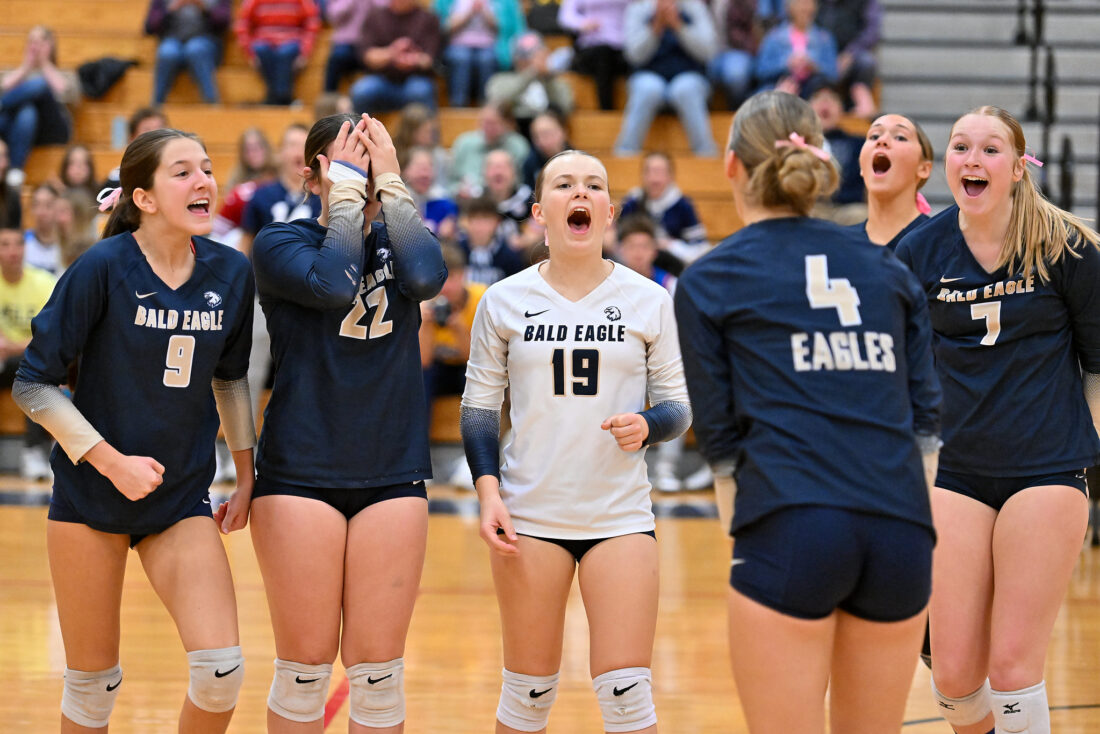 Bald Eagle volleyball advances to D6 AA quarters, beats PV in five-set ...